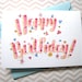 Confetti Happy Birthday Card - Custom Message Card - Hand Lettered ...