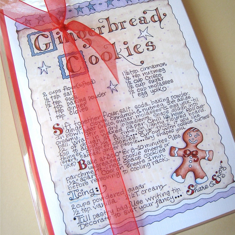 Christmas Cookie Card - Etsy