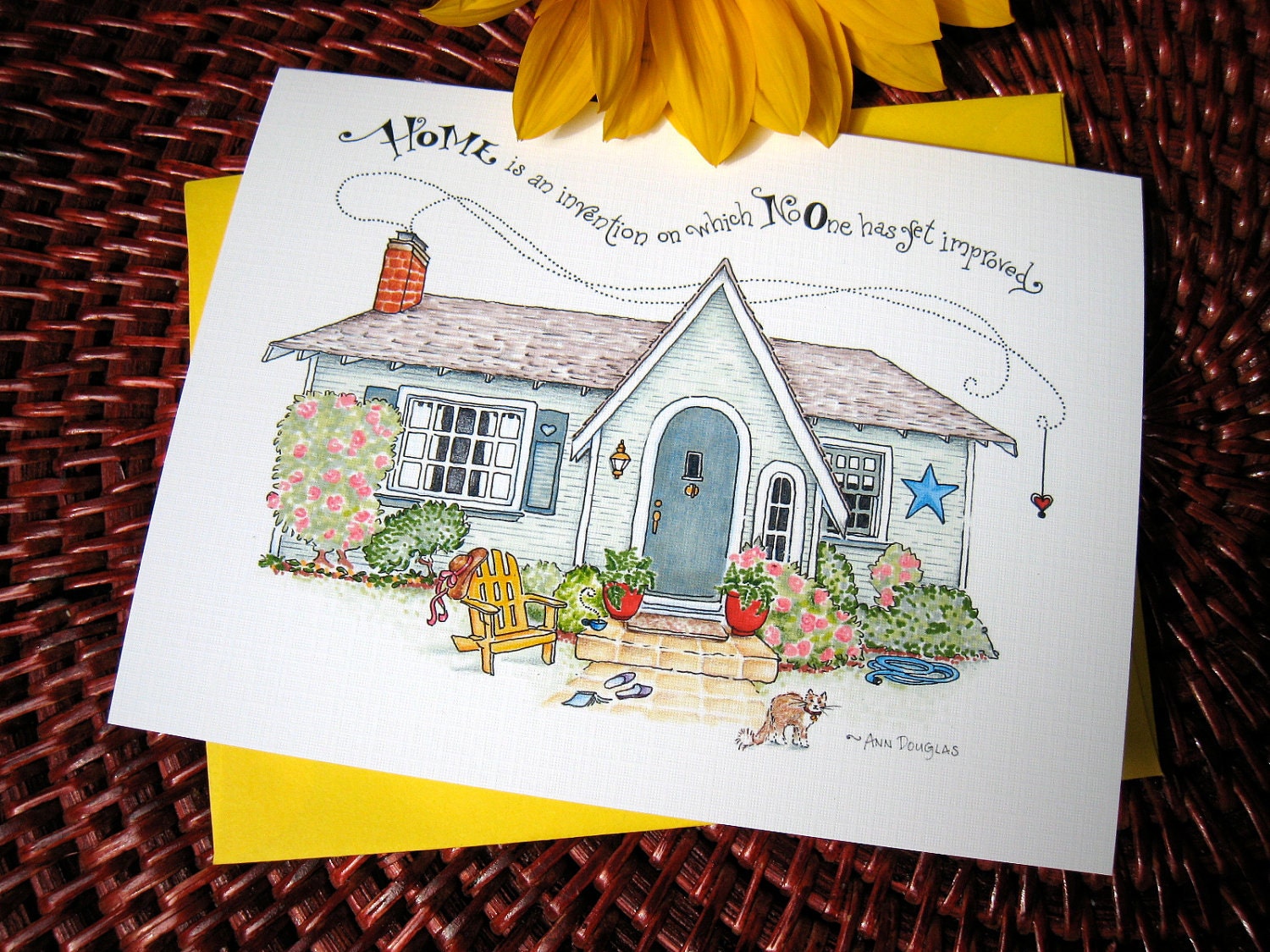 Cottage Note Cards - Housewarming Gift - Home Quotes - New Home ...