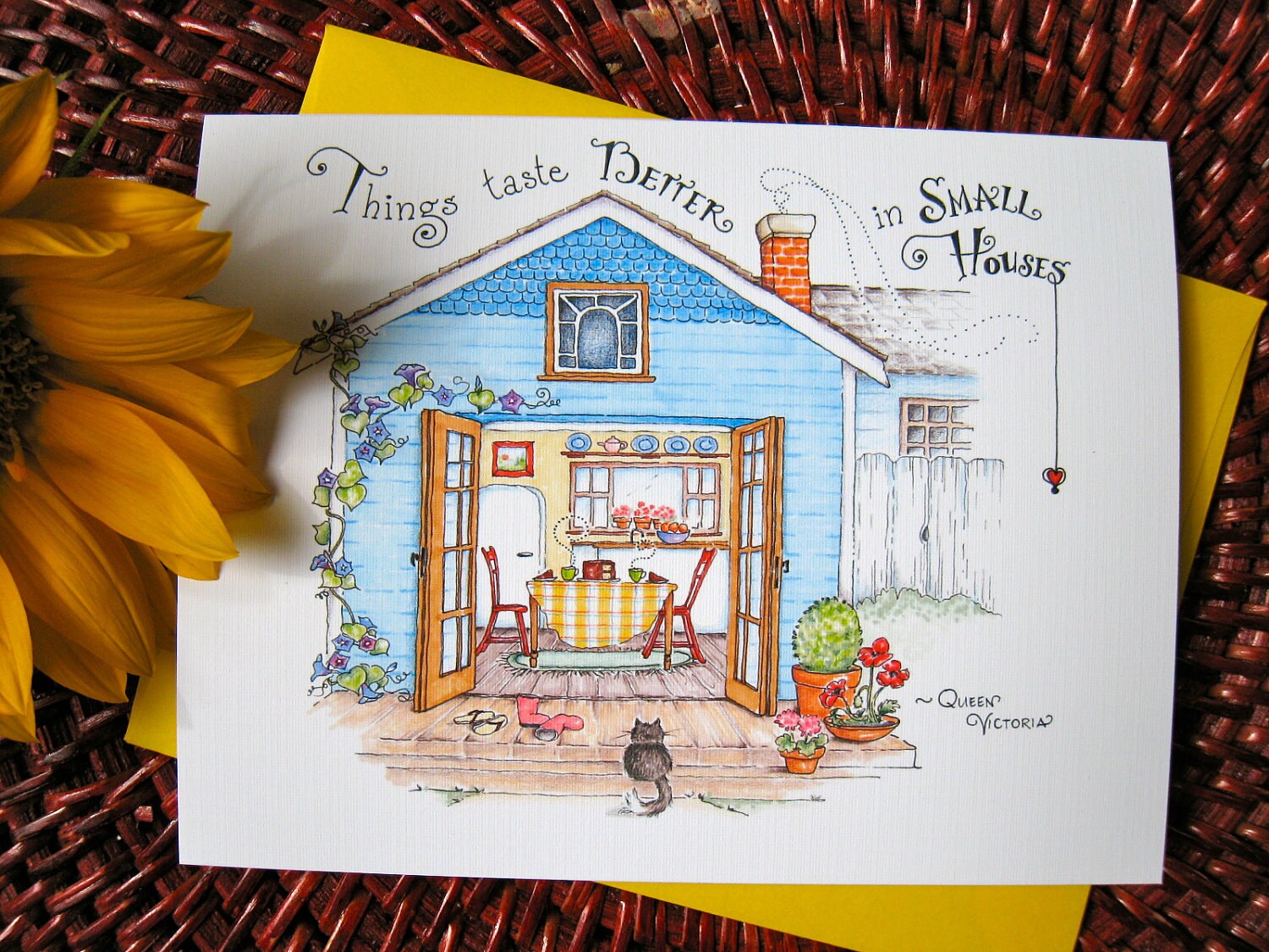Cottage Note Cards - Housewarming Gift - Home Quotes - New Home ...