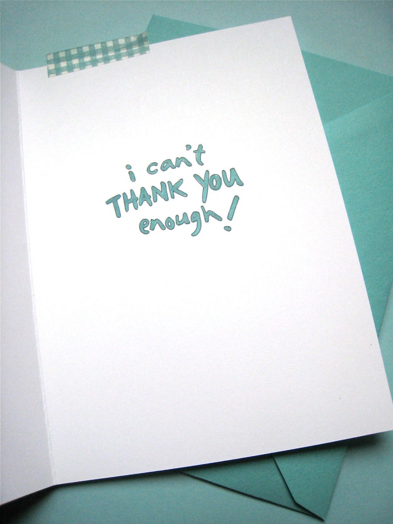 Funny Thank You Card Thanks OMG Thank You - Etsy