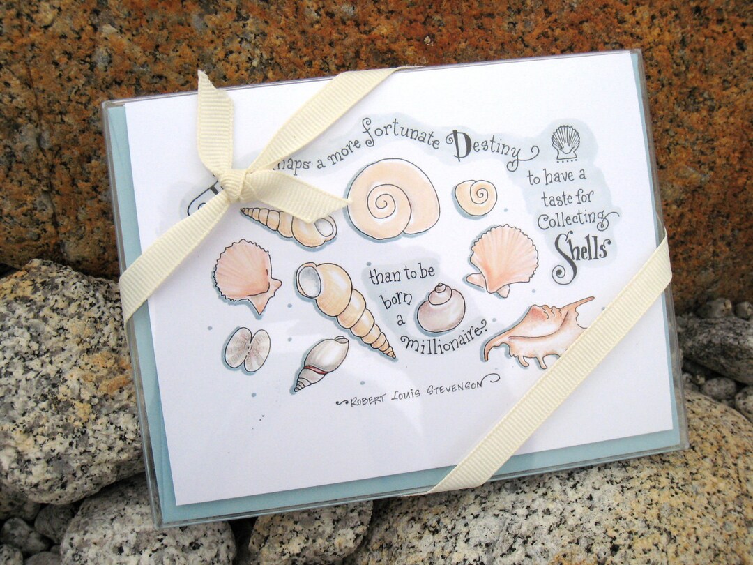 Seashore Note Cards - Beach Cards - Gift Stationery - Boxed Note Card ...
