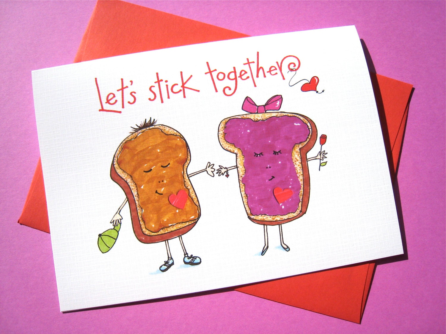 Peanut Butter and Jelly Card Funny Valentine Card Funny - Etsy