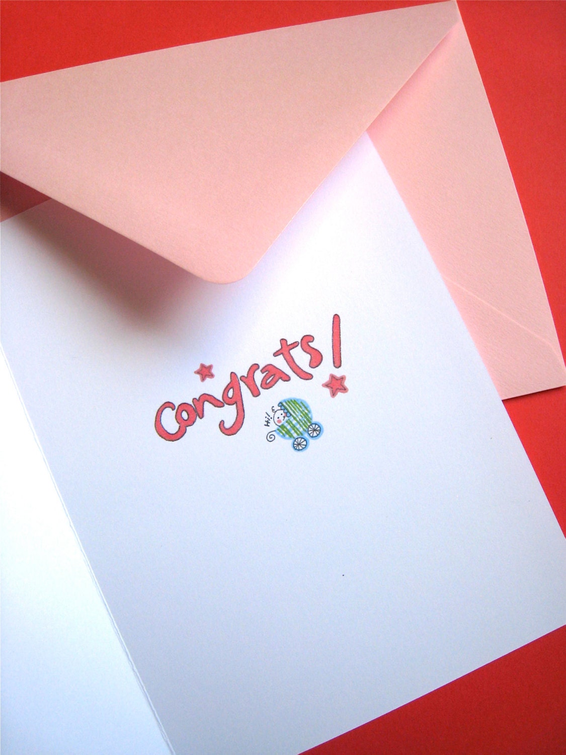 Personalized Baby Congratulations Card New Mom New Parents | Etsy