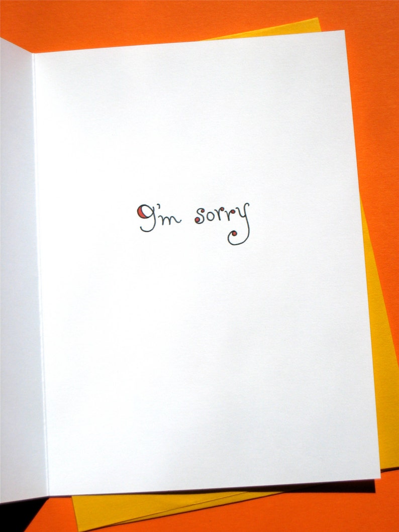 Im Sorry Card Apology Card Funny Sorry Card Funny - Etsy