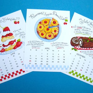 Cake Calendar 2026 | Desk Calendar | Small Calendar With Stand | Gifts ...