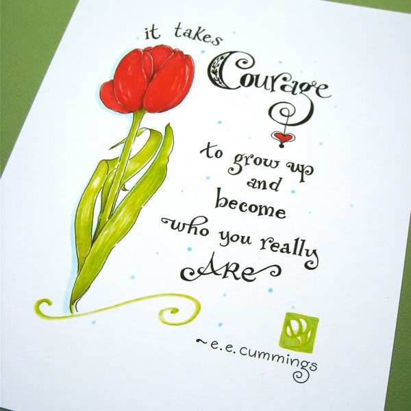 Courage to Grow Up - Etsy