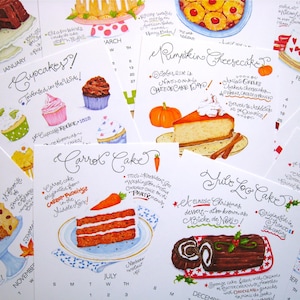 Cake Calendar 2026 | Desk Calendar | Small Calendar With Stand | Gifts ...