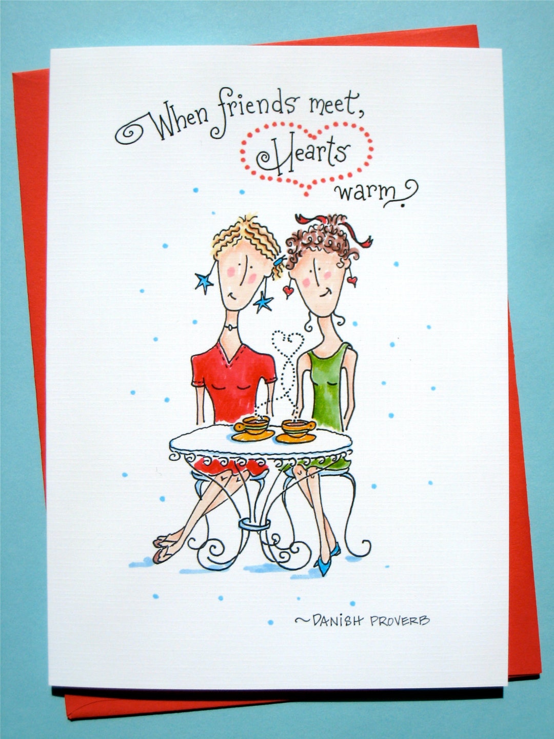 Friendship Card - Best Friends Card - Girlfriends Card - Friends Quote ...