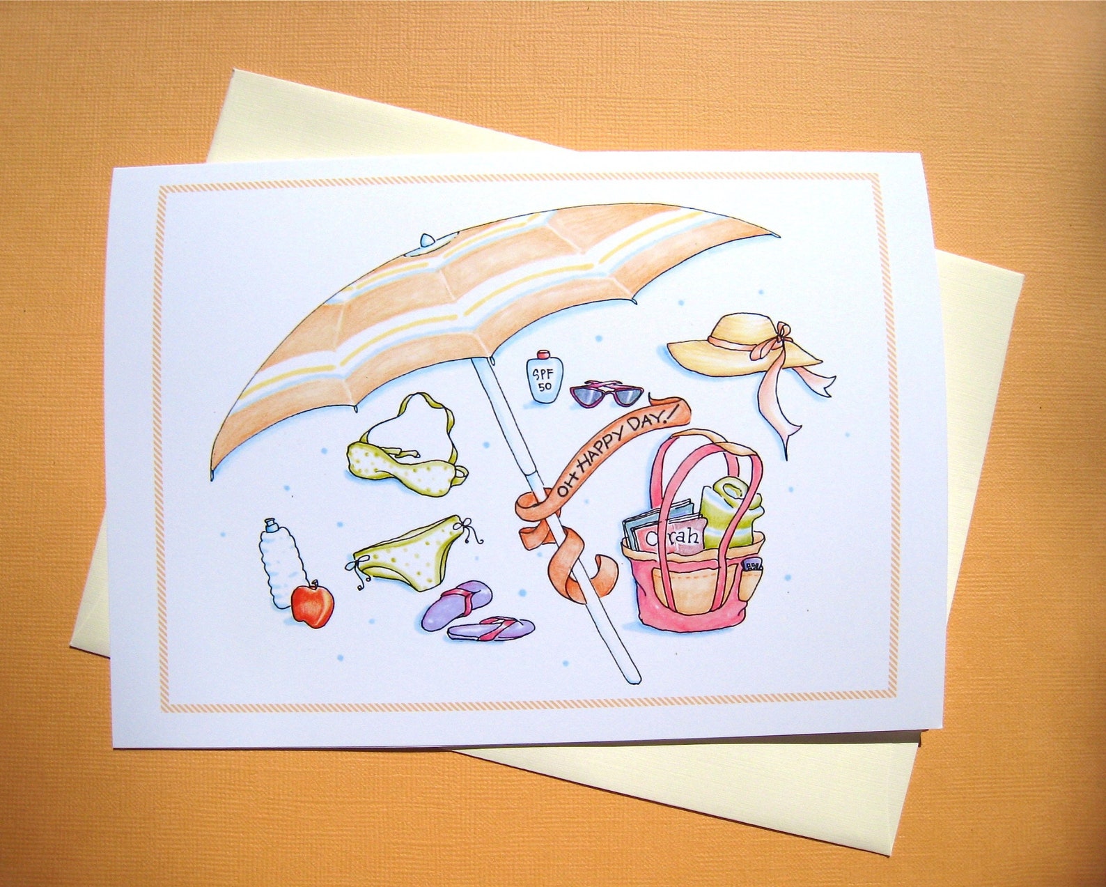 Beach Retirement Card - Retirement Card for Women - Coworker Card ...