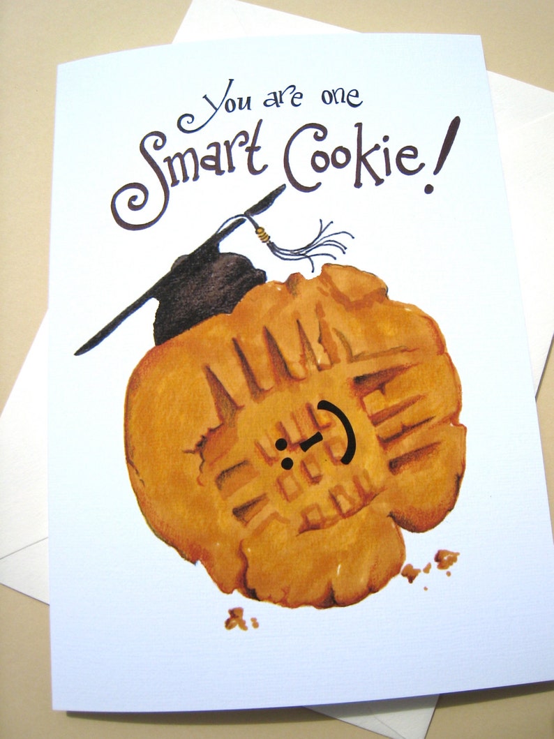 Smart Cookie Graduation Card Funny Graduation Card Card | Etsy