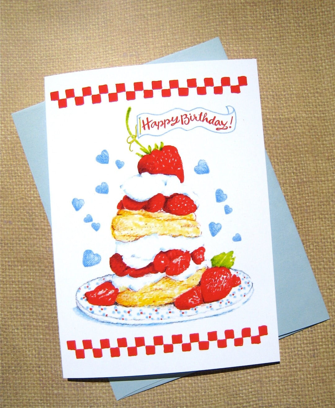 Strawberry Shortcake Birthday Card | Sweet Happy Birthday | Birthday ...