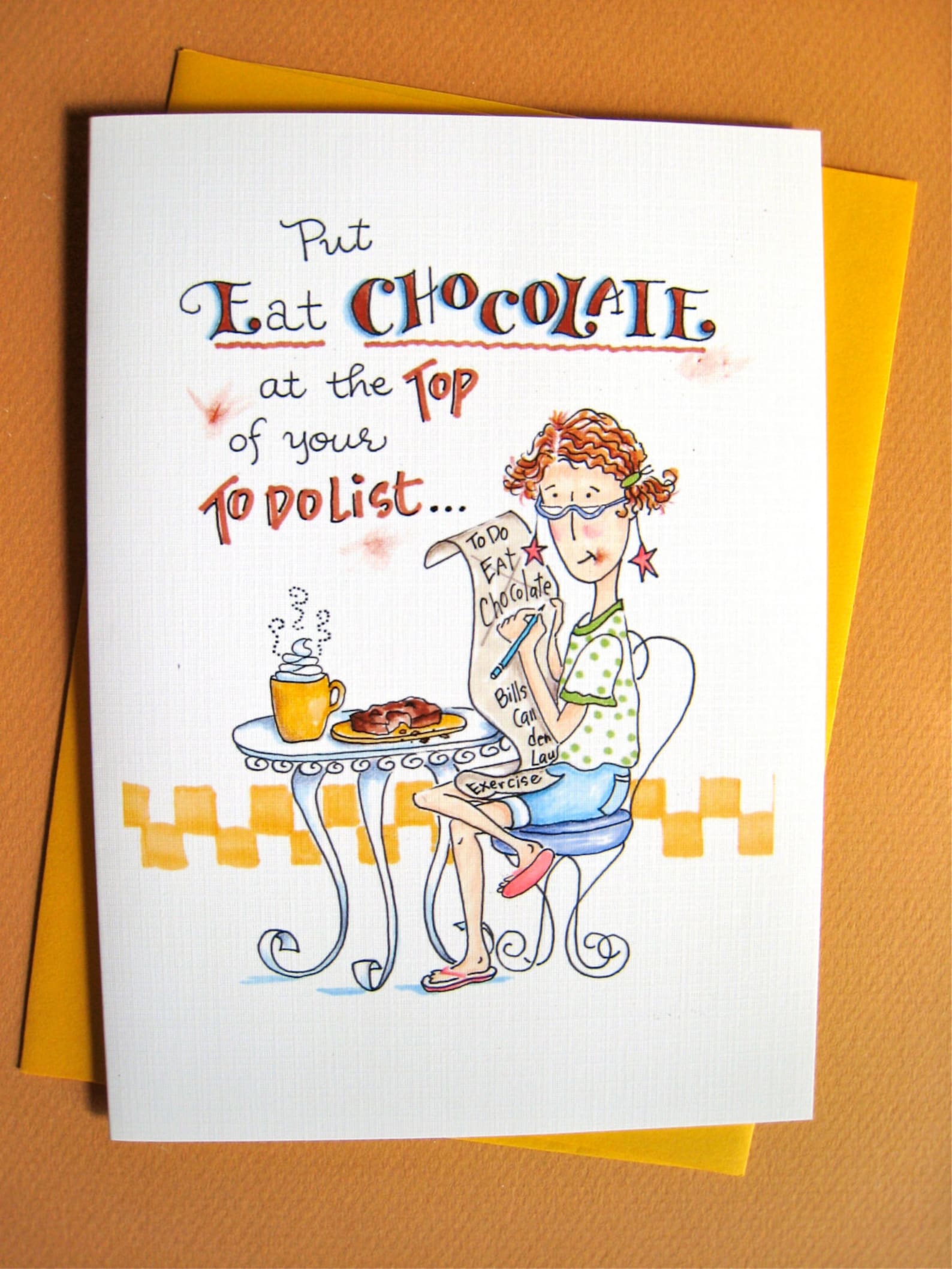 Chocolate Lover Card Chocolate Gift Card Funny Chocolate - Etsy