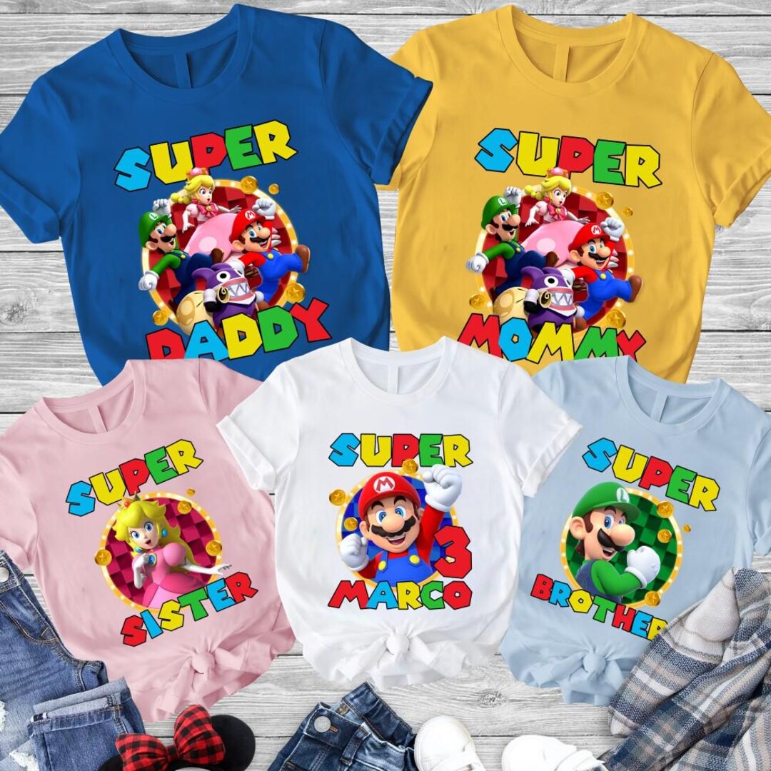 Custom Super Mario Autism Awareness Shirt, Autism Awareness Shirt ...