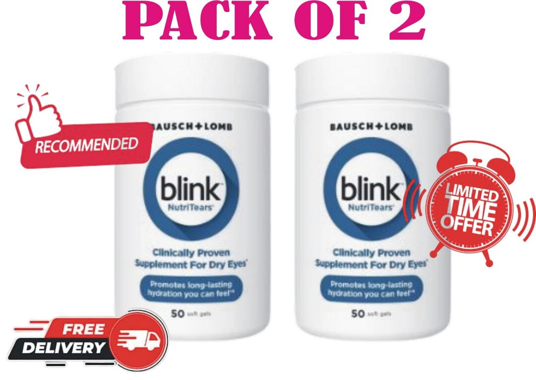 Blink Nutritears Vitamin and Supplement for Dry Eye Care and Vision ...