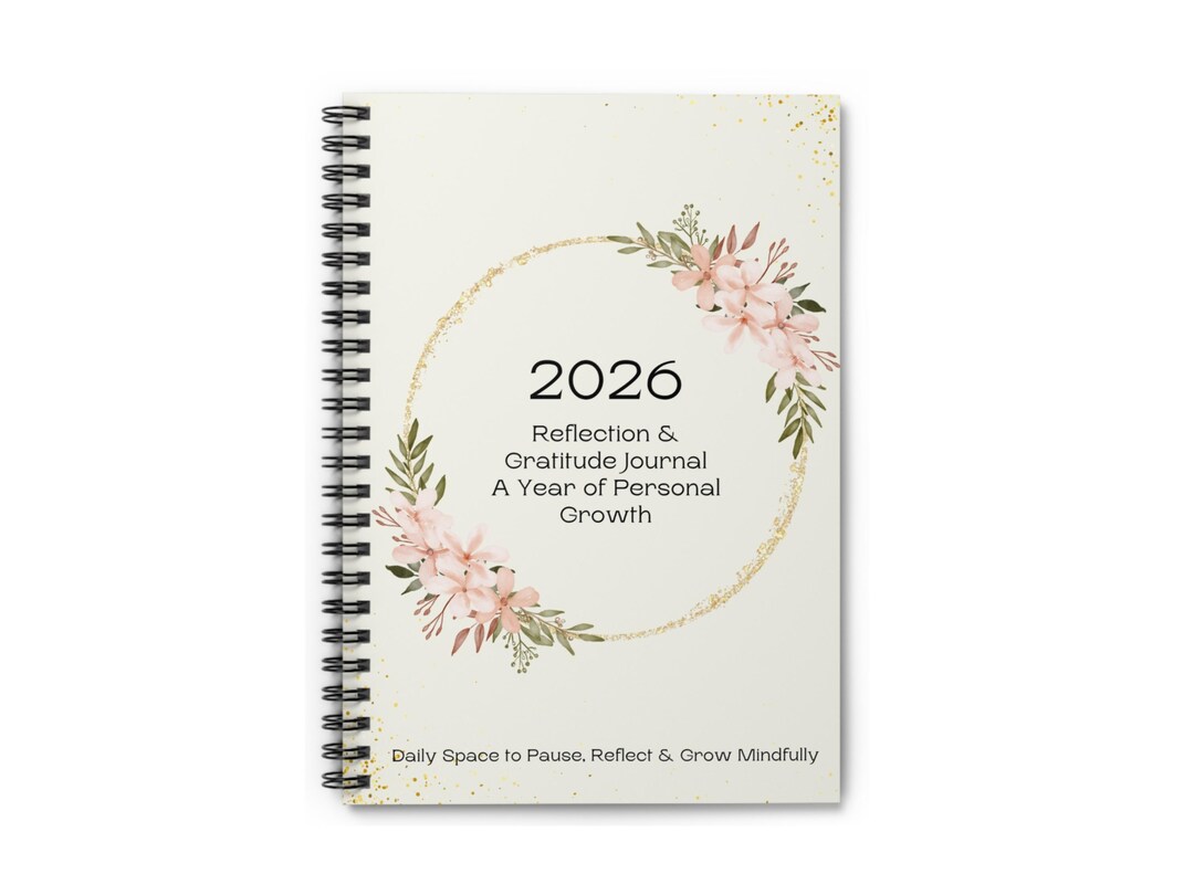 2026 Reflection & Gratitude Journal – Mindful Daily Ritual for Personal ...