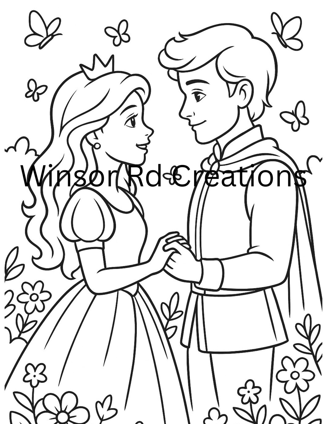 18 Printable Kids Fairytale Coloring Pages. - Etsy