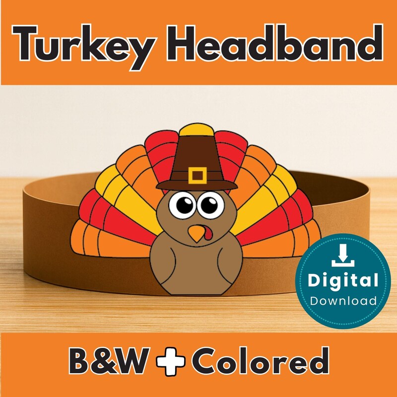 Thanksgiving Head Bands for Kids - Etsy