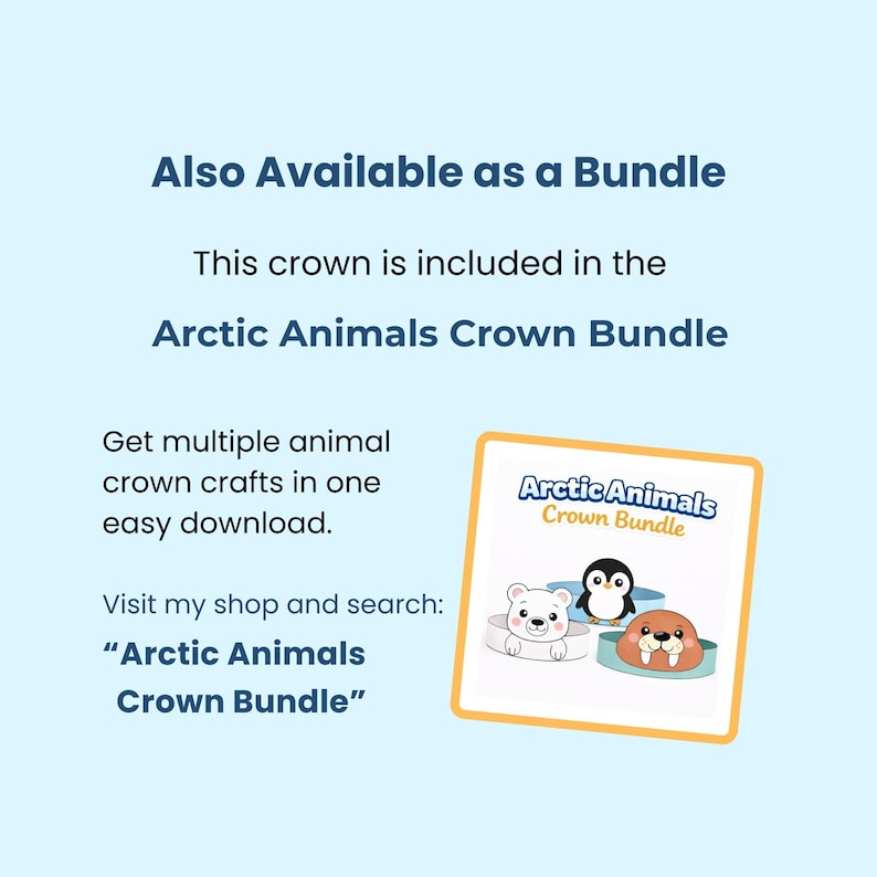 Polar Bear Crown Printable | Winter Animal Headband Craft | Color and ...