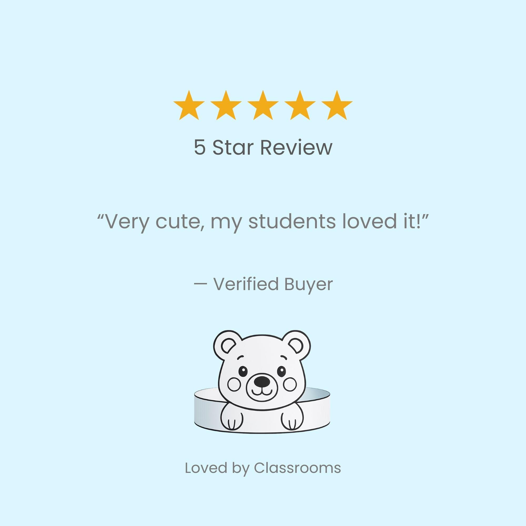Polar Bear Crown Printable | Winter Animal Headband Craft | Color and ...