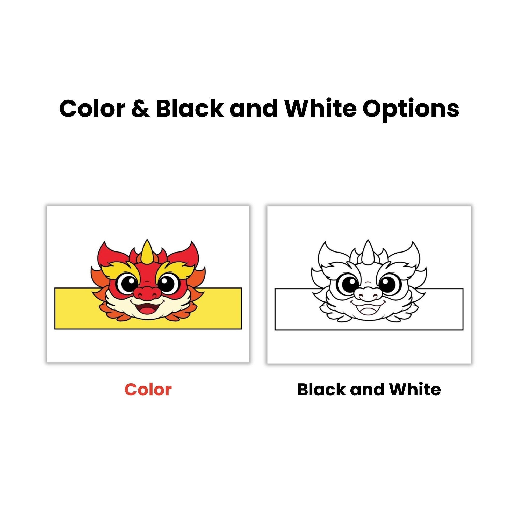 Dragon Crown Craft Printable | Lunar Festival Headband | Preschool ...