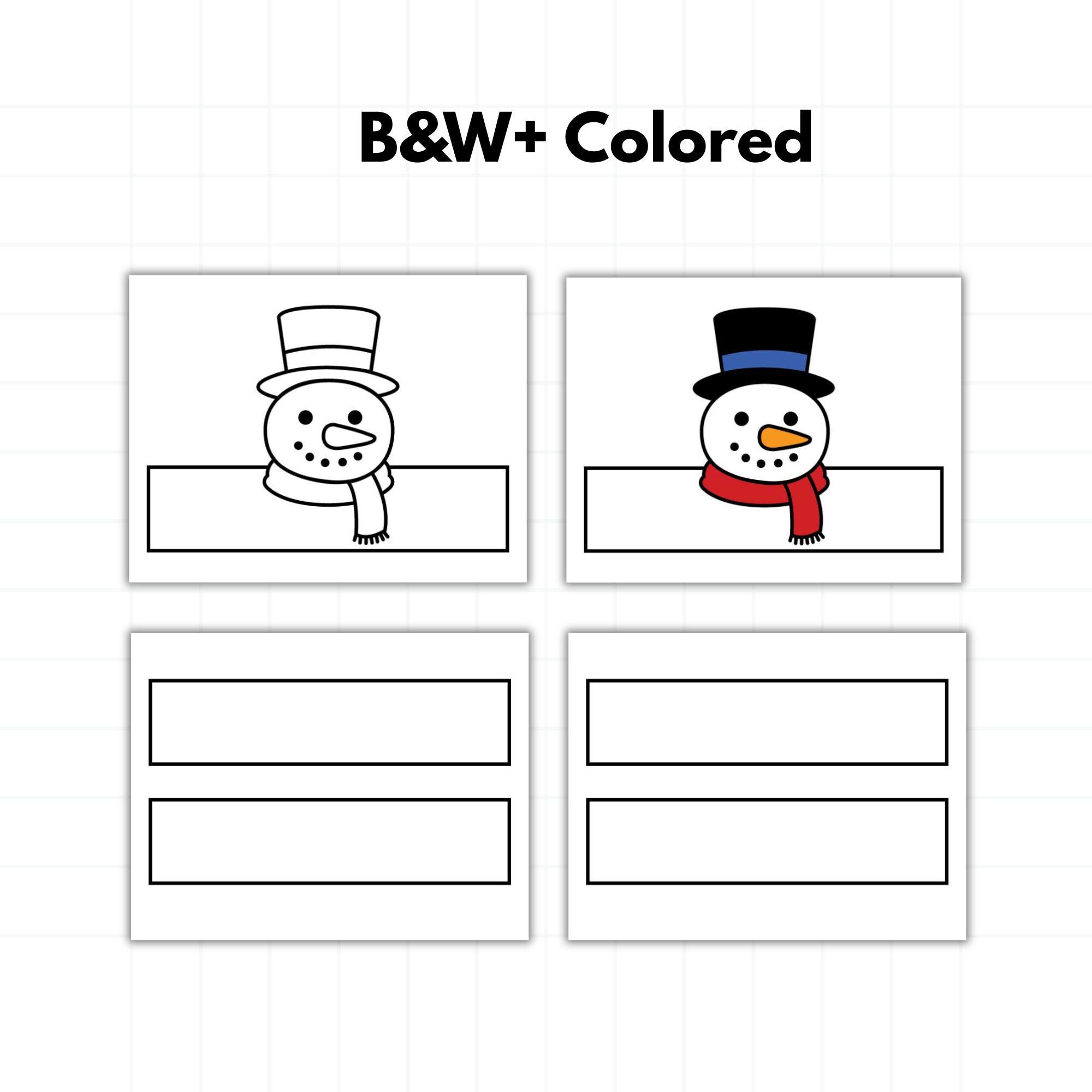 Snowman Headband Printable | Winter Craft for Kids | Christmas Crown ...