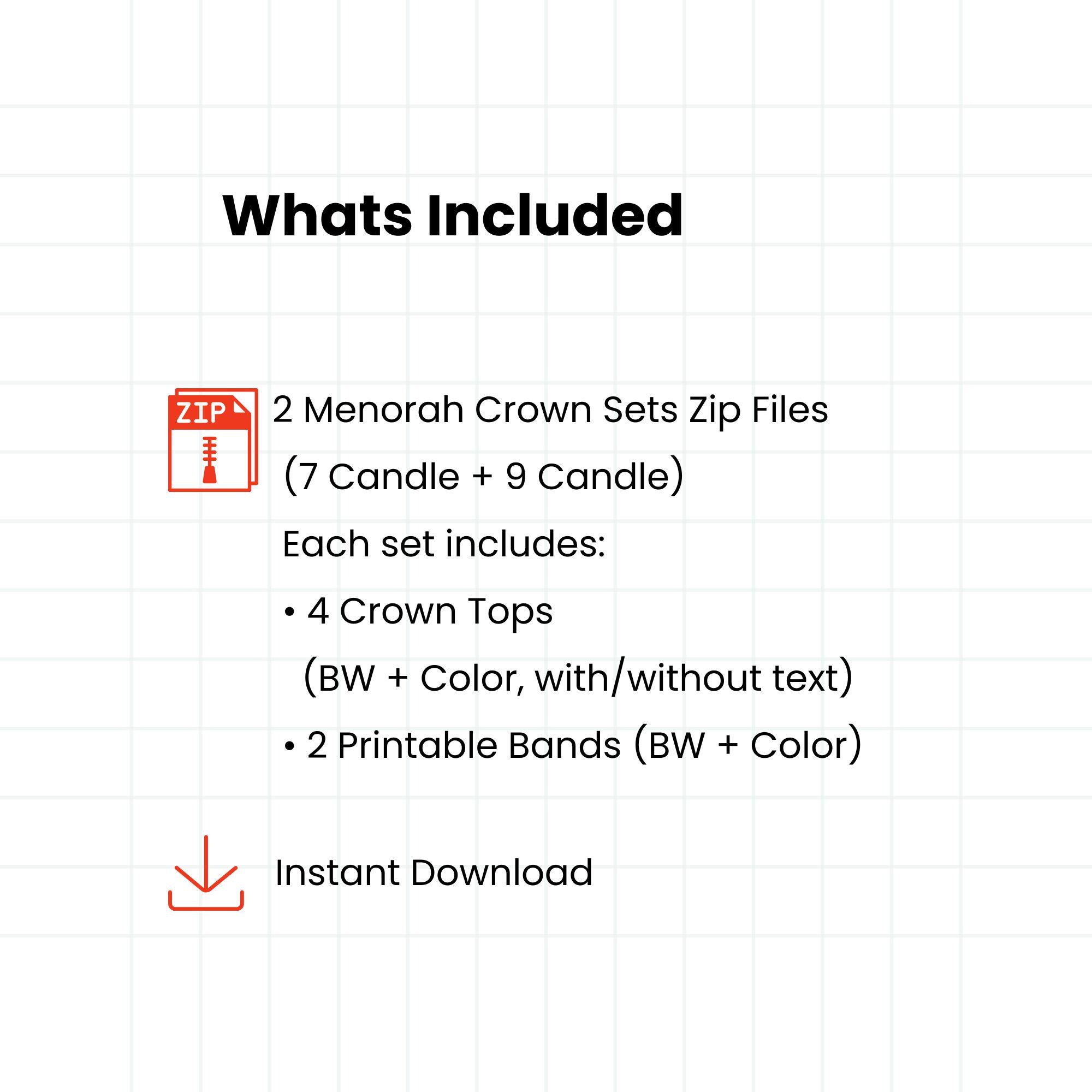 Hanukkah Menorah Crown Craft for Kids | Printable Hanukkah Headband ...