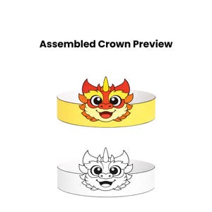 Dragon Crown Craft Printable | Lunar Festival Headband | Preschool ...