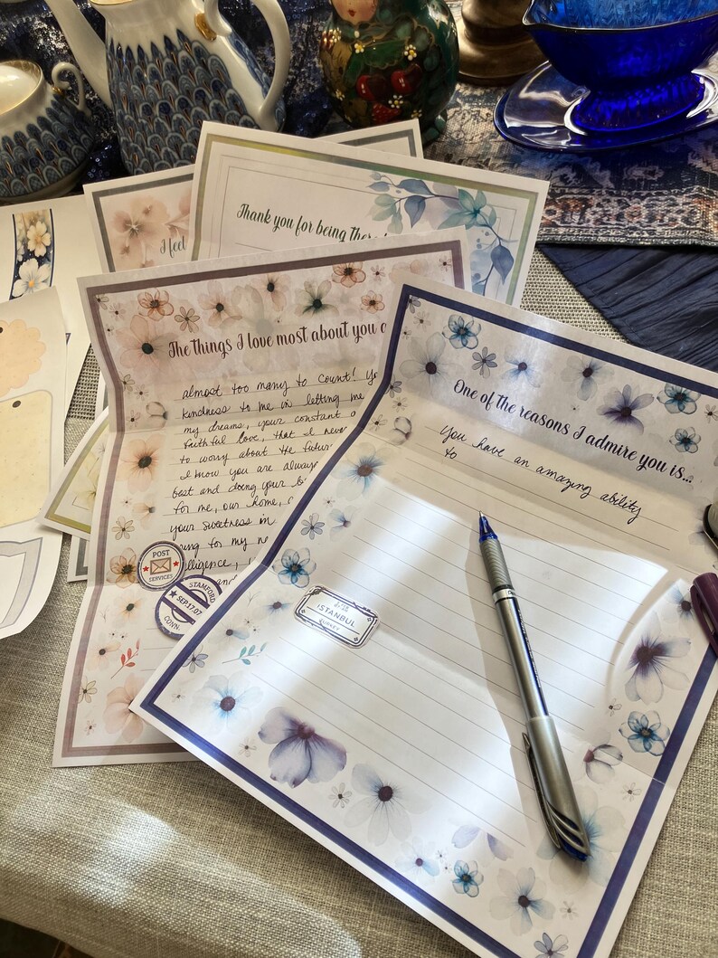 Letter Keepsake Kit – Printable Handwritten Prompts, Thoughtful Gift ...