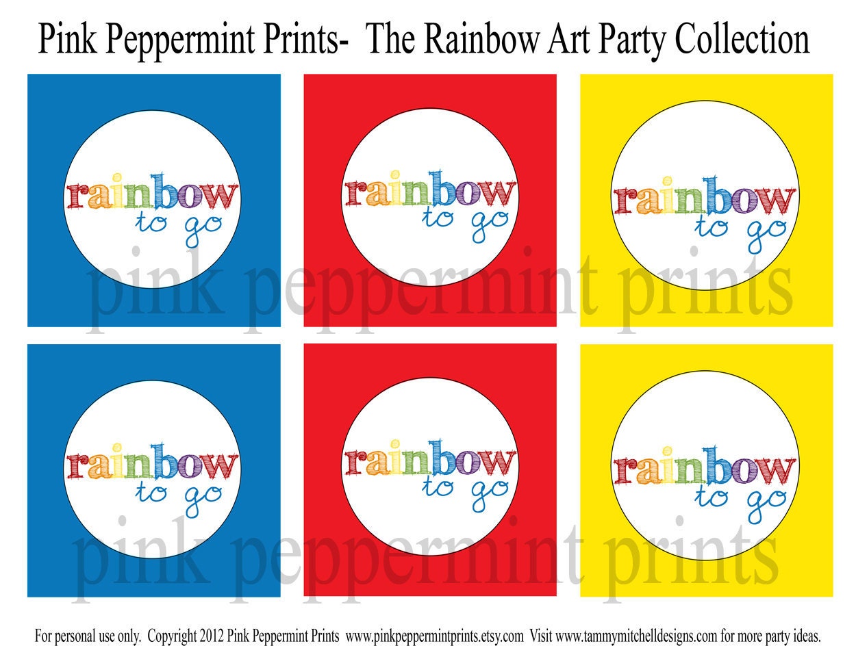 NEW INSTANT DOWNLOAD Printable Party Circles The Somewhere | Etsy