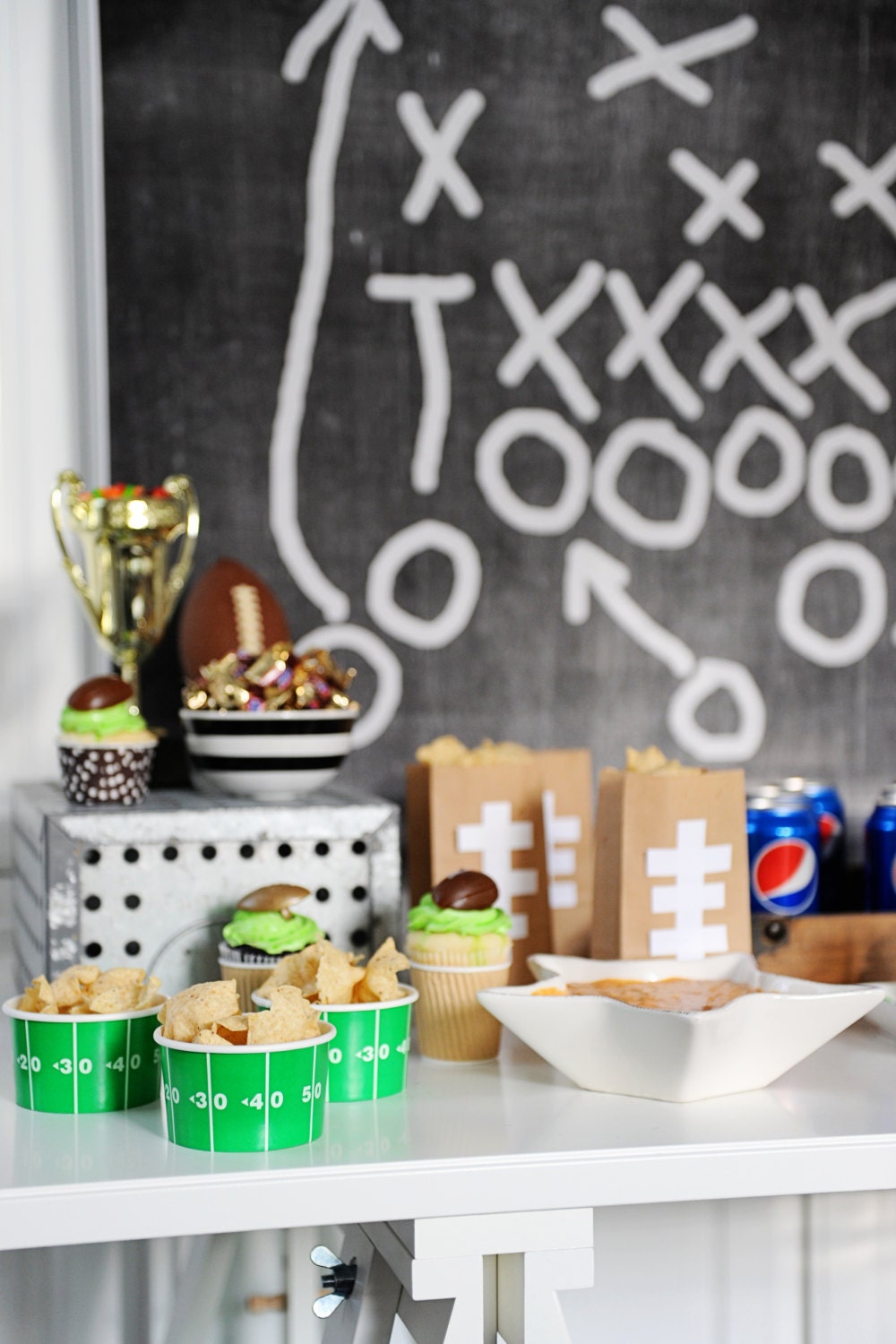 FOOTBALL PARTY Table and Photo Backdrop Instant Download | Etsy