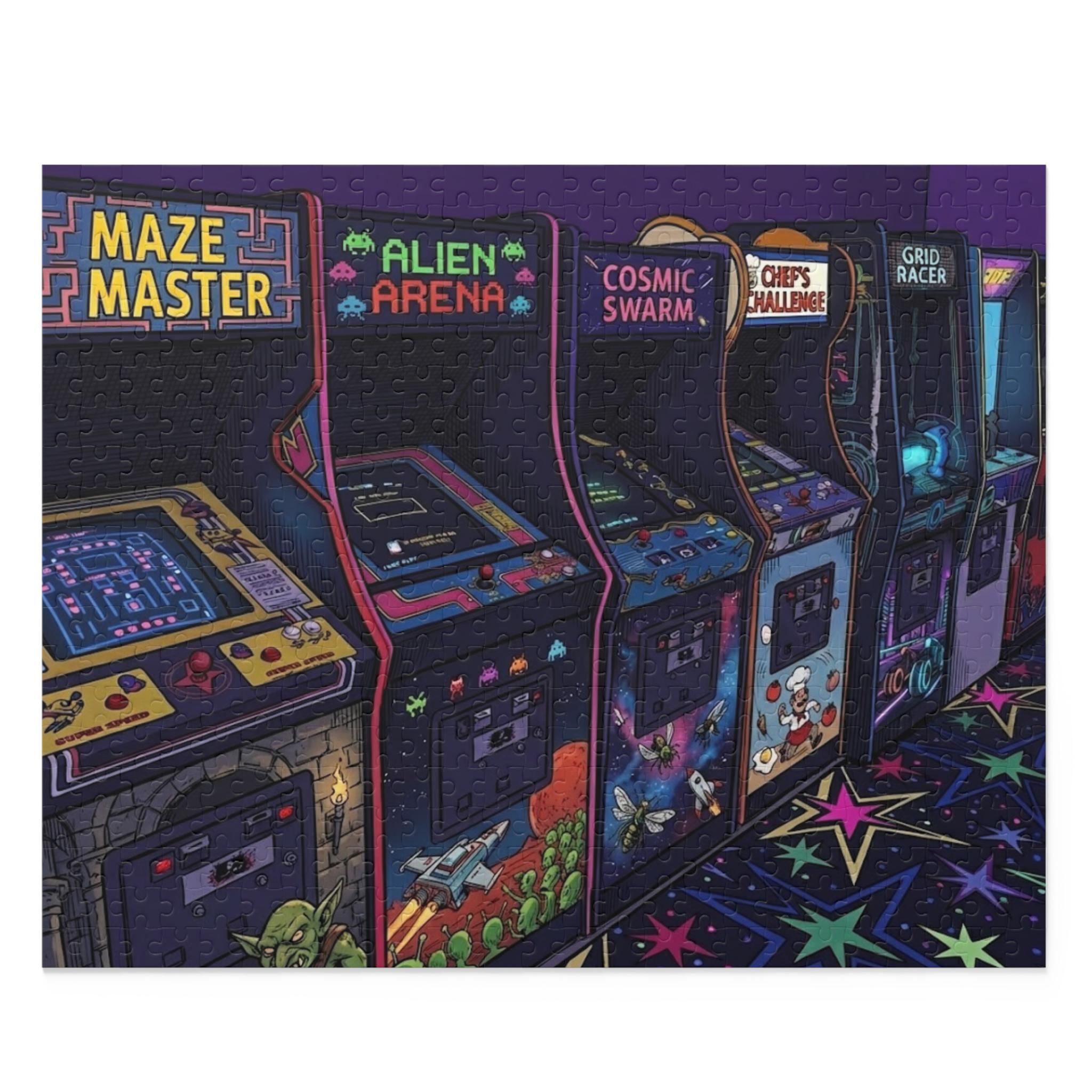 80s Arcade Puzzle 100, 250, or 500 Piece | Retro Video Game Jigsaw - Etsy