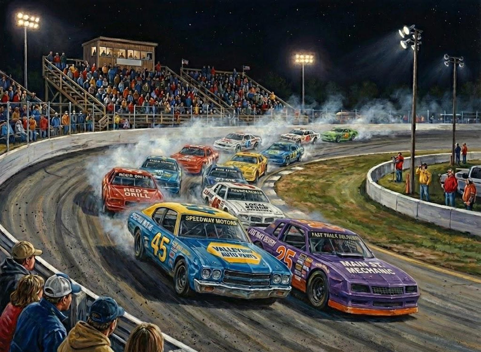 Saturday Night Racing Stock Car Jigsaw Puzzle - Etsy