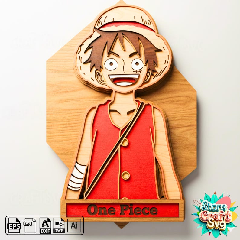 Archivo SVG de corte láser de anime / Archivo de corte láser de anime ...