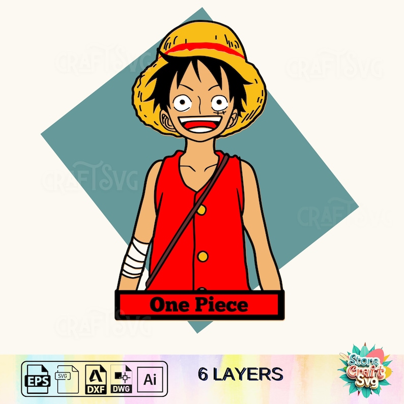 Archivo SVG de corte láser de anime / Archivo de corte láser de anime ...