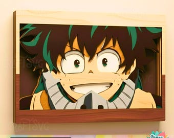 Anime Laser Cut SVG | 3D Layered Anime Laser Cut File | Multilayer ...