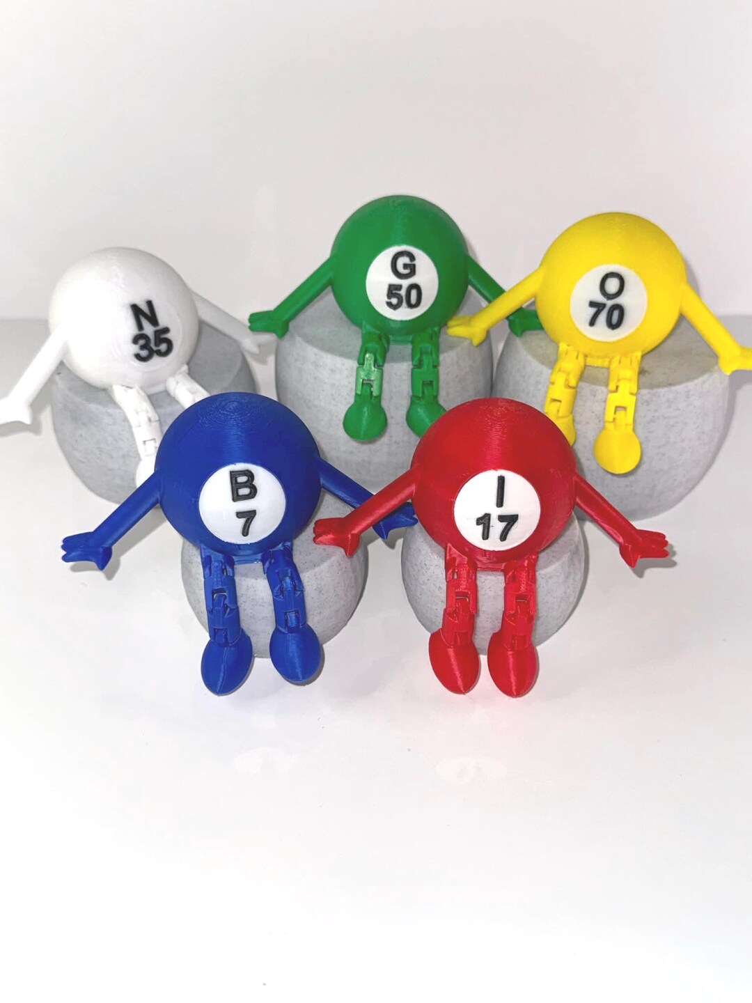 3D Printed Bingo Ball Buddy – Good Luck Desk Decor - Etsy