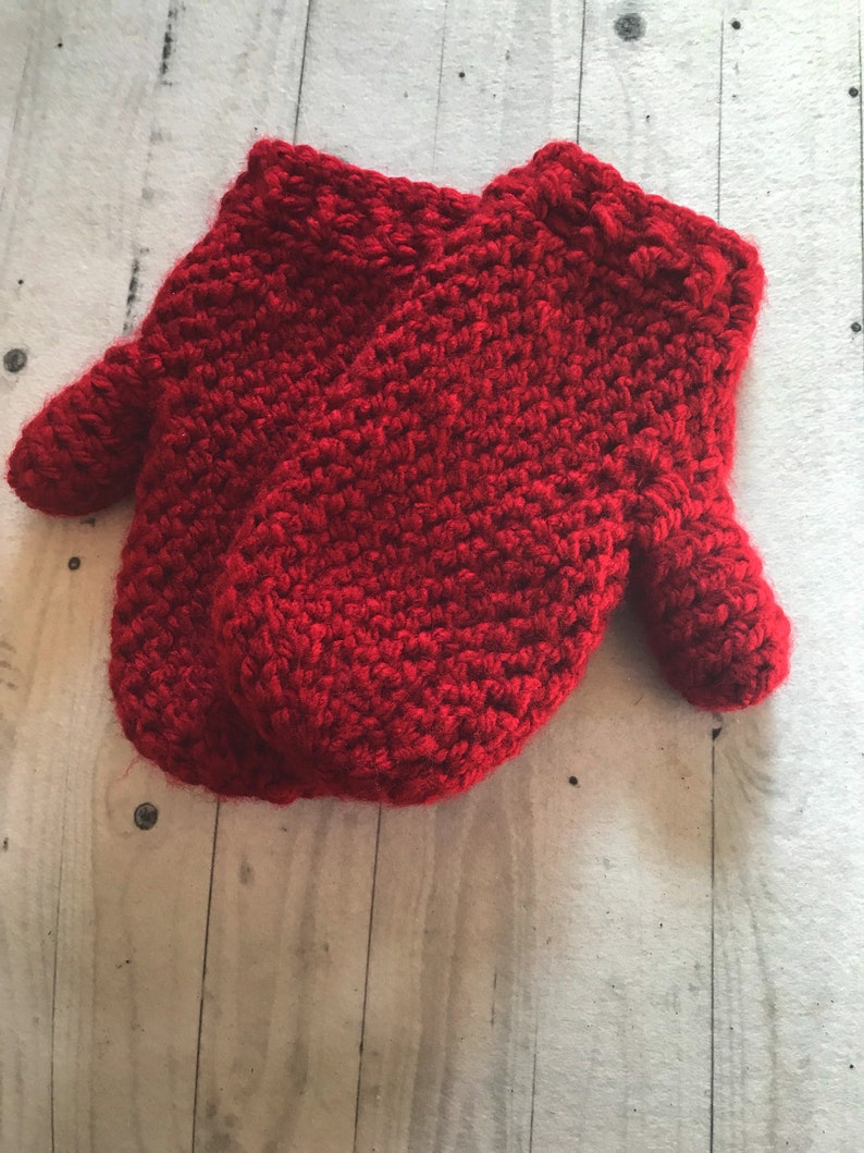 Bulky Crochet Mittens Women's Mittens Choose Your - Etsy