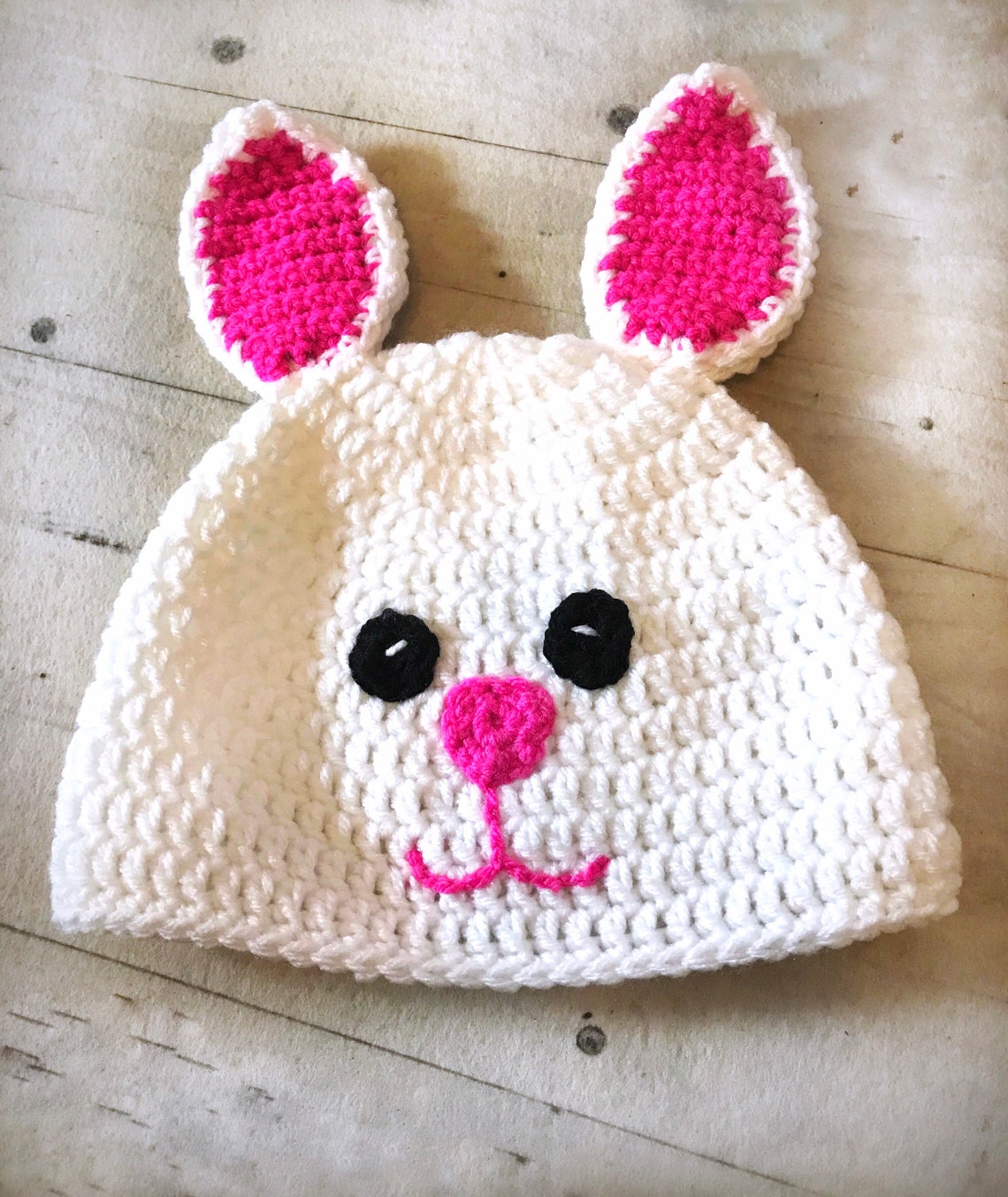 Crochet Bunny Hat Easter Bunny Hat Baby and Child Bunny - Etsy