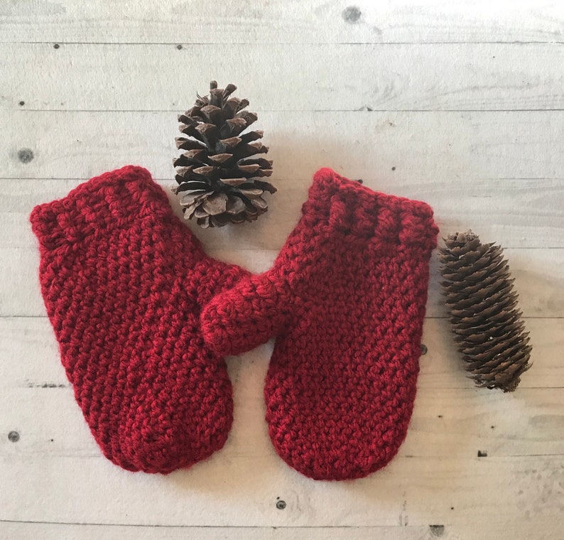 Bulky Crochet Mittens Women's Mittens Choose Your - Etsy