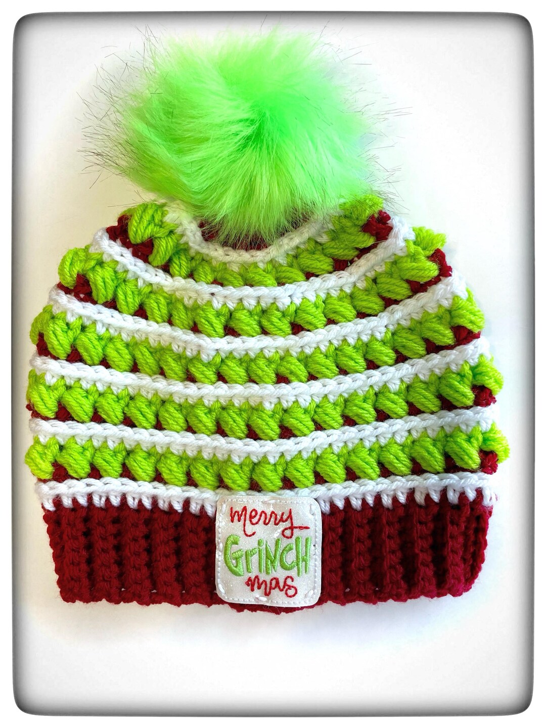 Crochet Grinch Hat All Sizes Grinch Beanie Winter Hat Christmas Hat ...