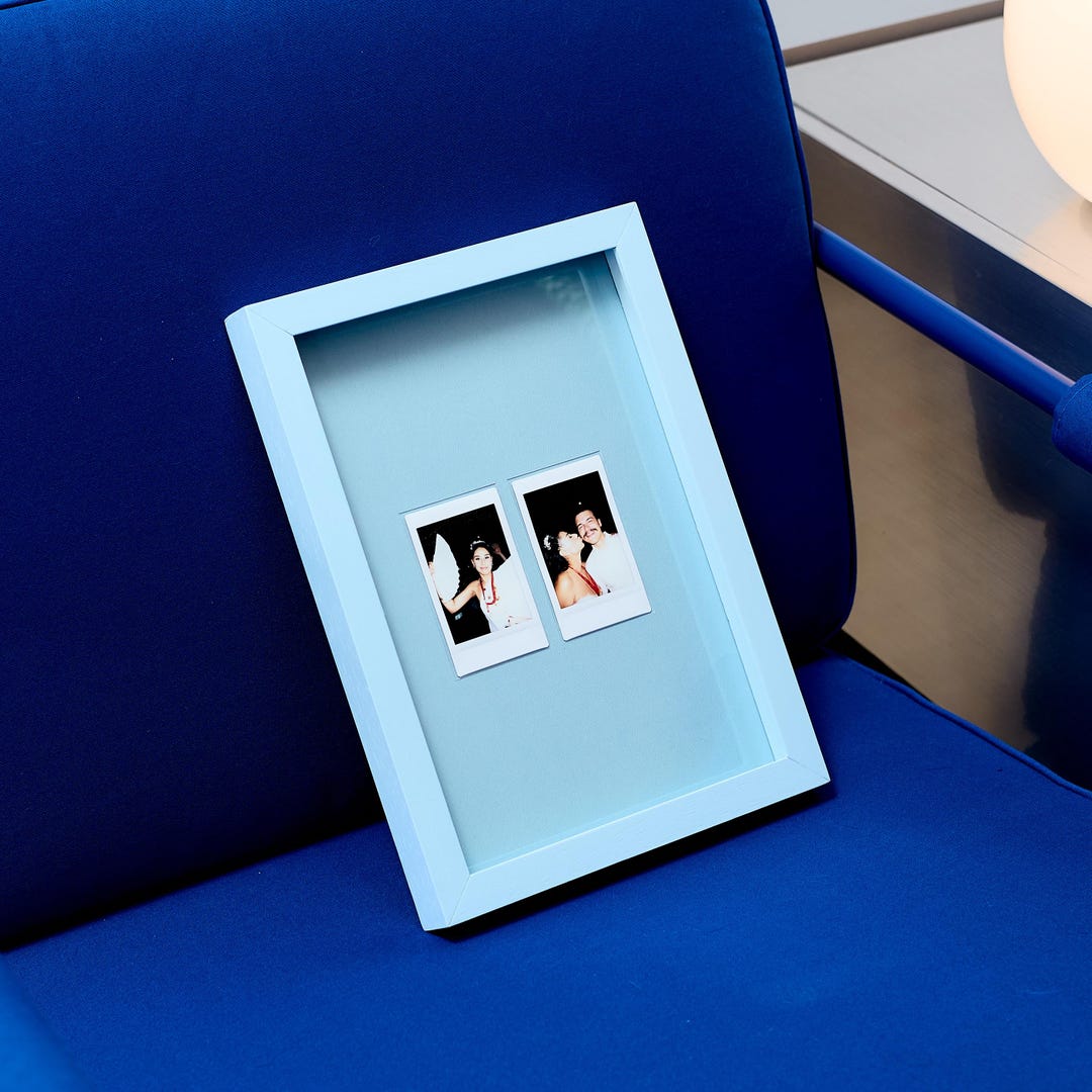 Custom Monochrome Polaroid Photo Frame (9x13"): Colorful Instax Frame ...
