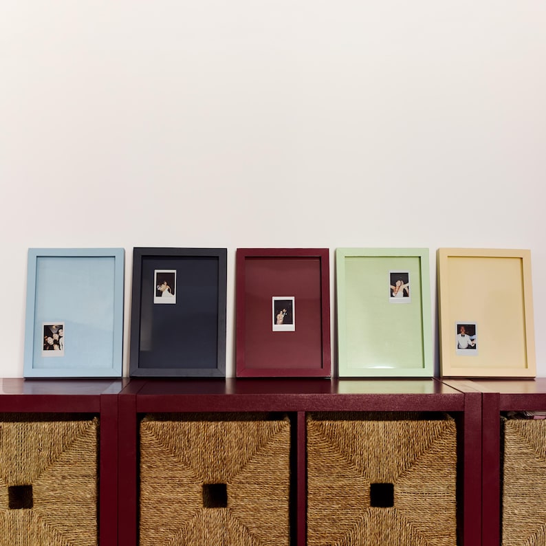 Custom Monochrome Polaroid Photo Frame (9x13"): Colorful Instax Frame ...