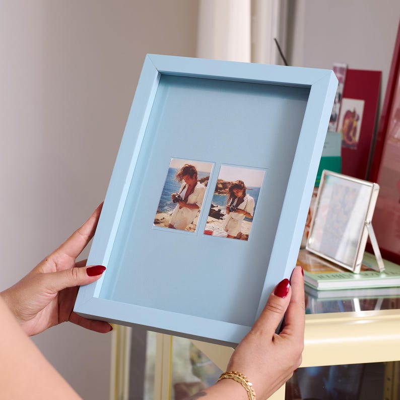 Custom Monochrome Polaroid Photo Frame (9x13"): Colorful Instax Frame ...