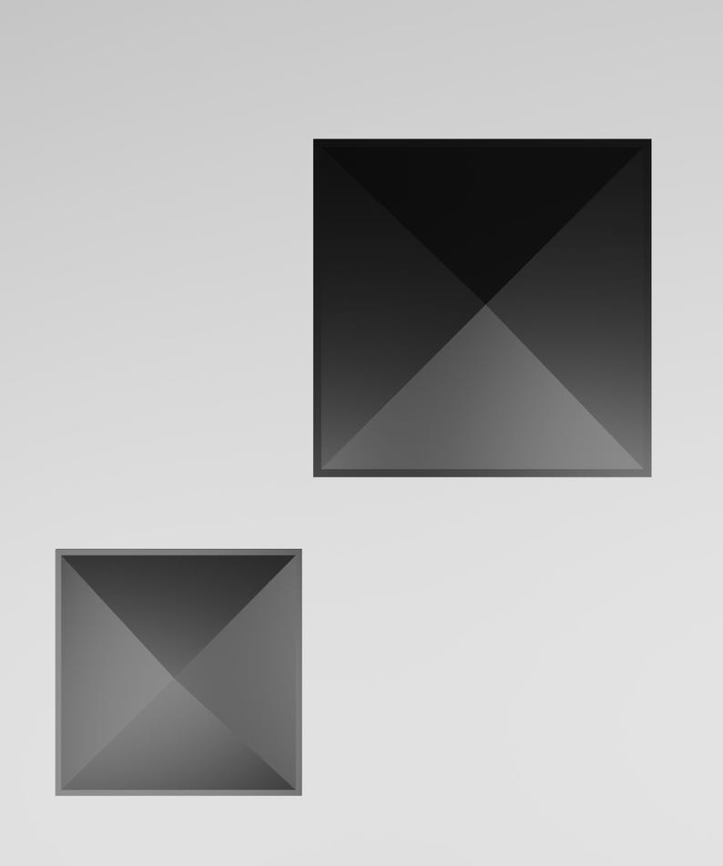 3D Single Square Geometric Wall Tile STL – Modern Printable Wall Panel ...