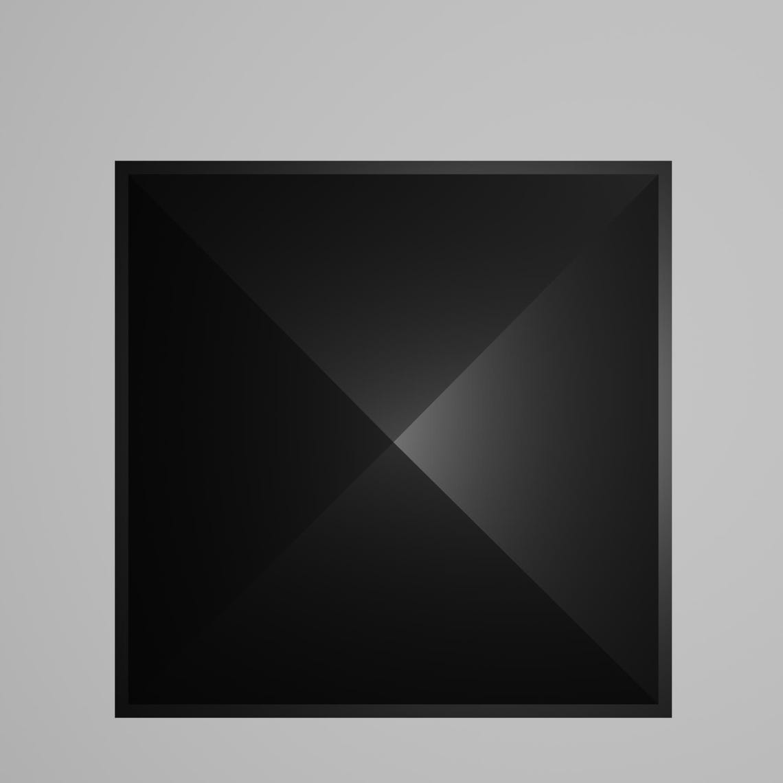 3D Single Square Geometric Wall Tile STL – Modern Printable Wall Panel ...