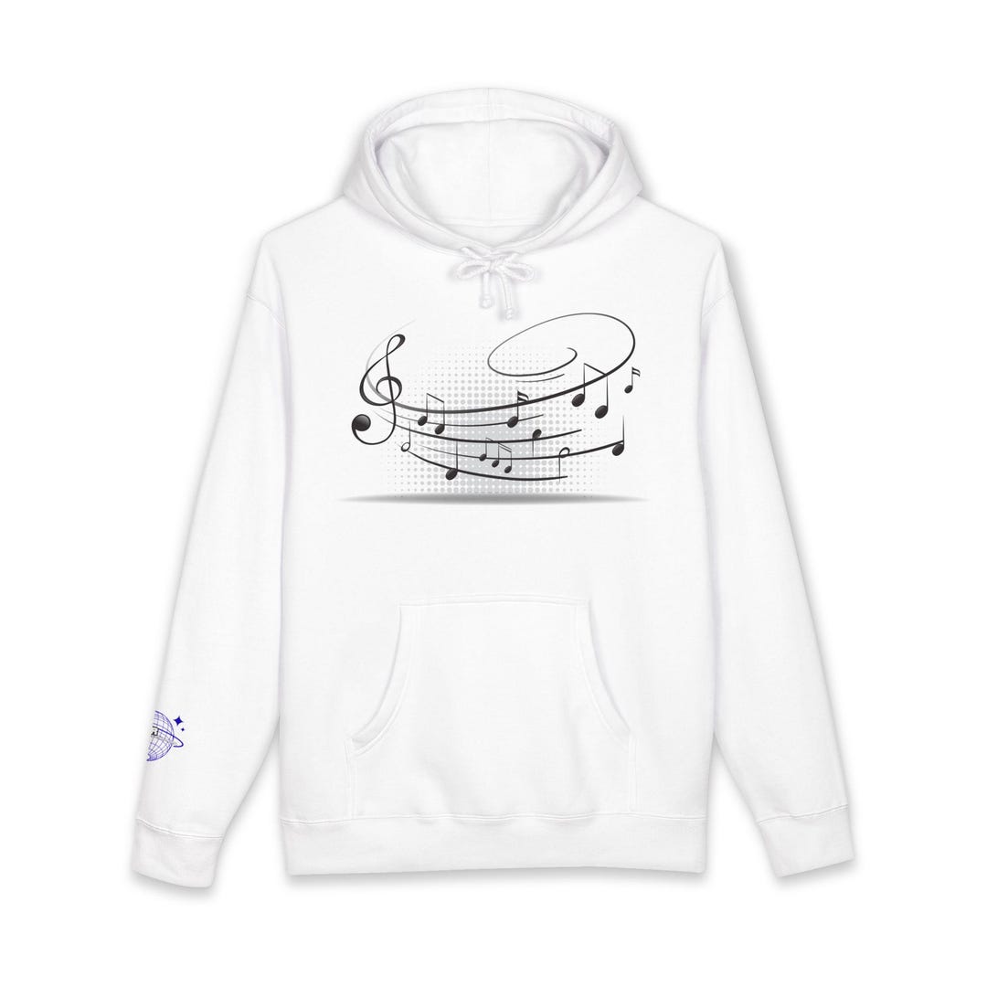Musical Notes Hoodie | Treble Clef Sheet Music Sweater - Etsy