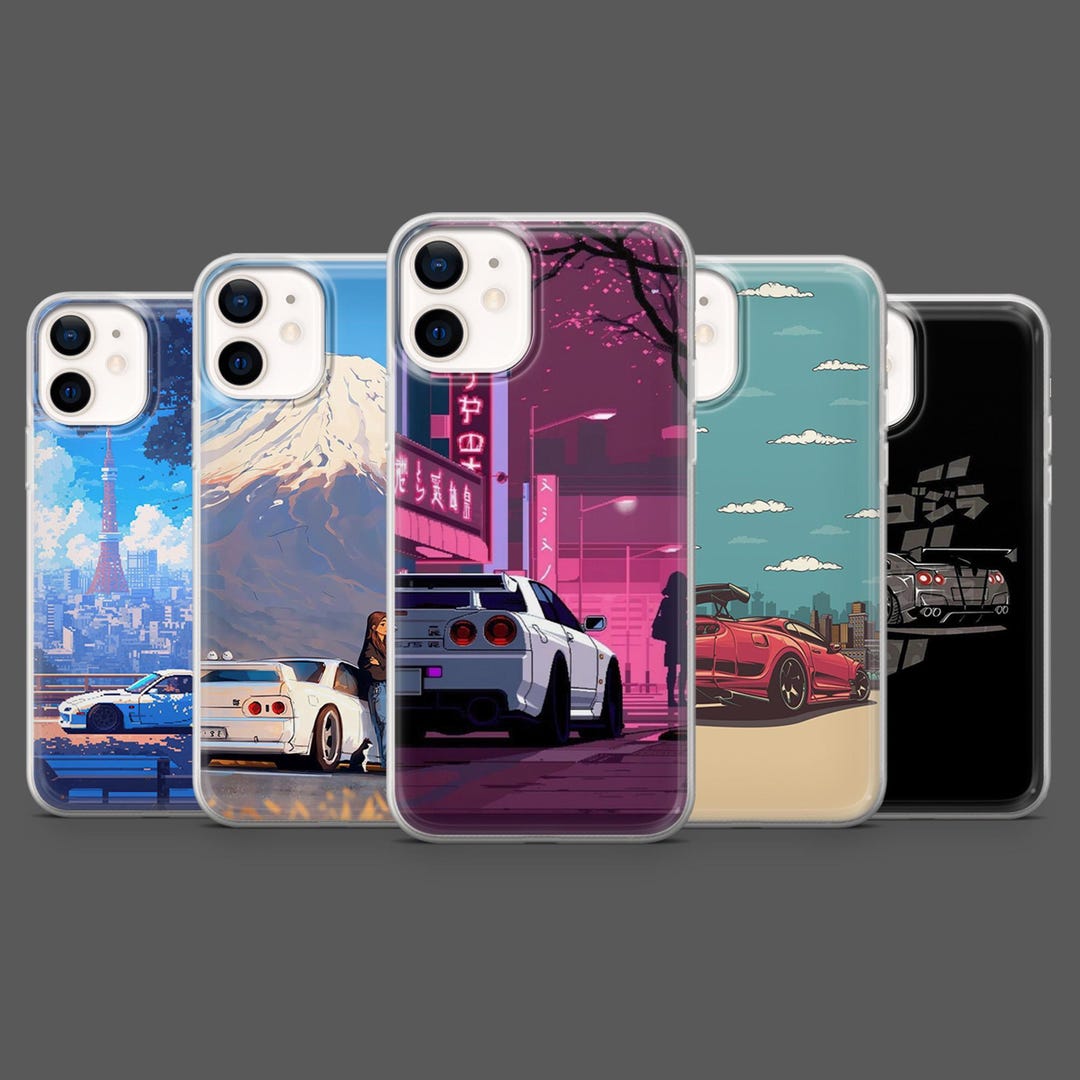 JDM Cars Phone Case Drift Car Japanese Cover for iPhone 17pro, 16, 15 ...