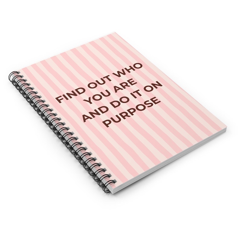 Pink Spiral Notebook Daily Reflection Journal Diary Writing ...