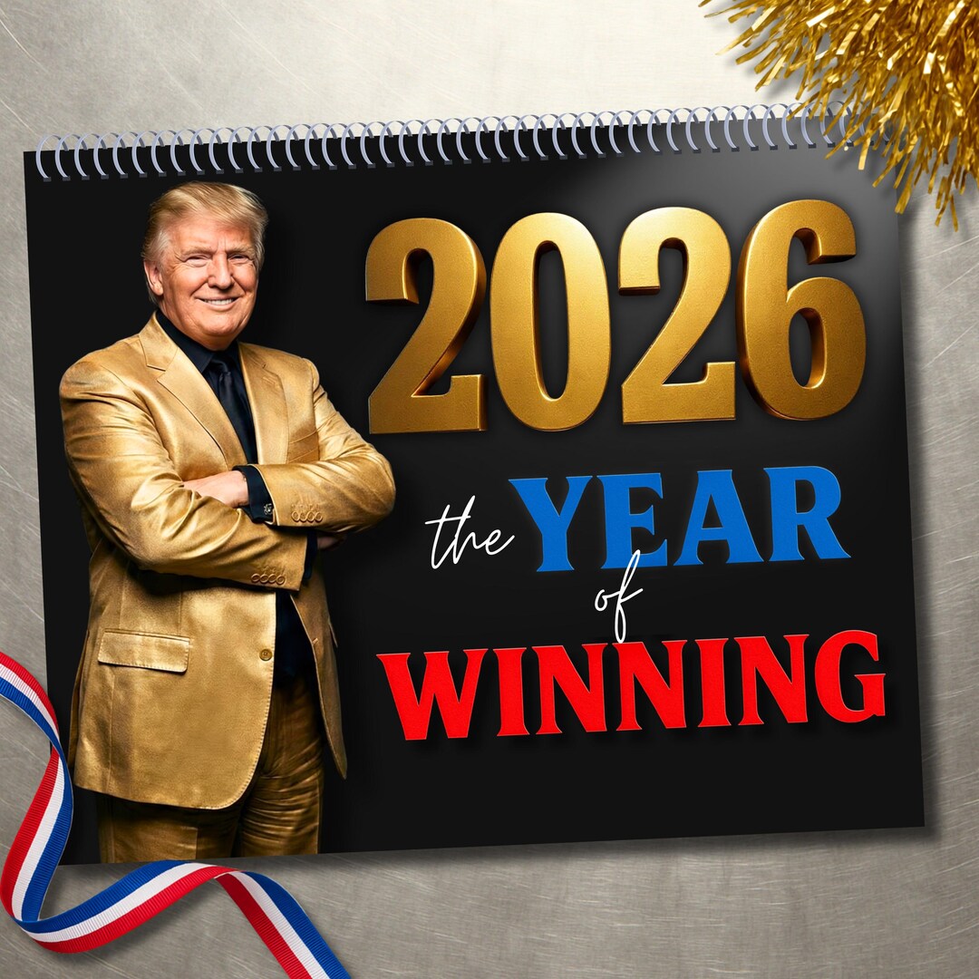2026 Wall Calendar | Donald Trump, 12-month - Etsy